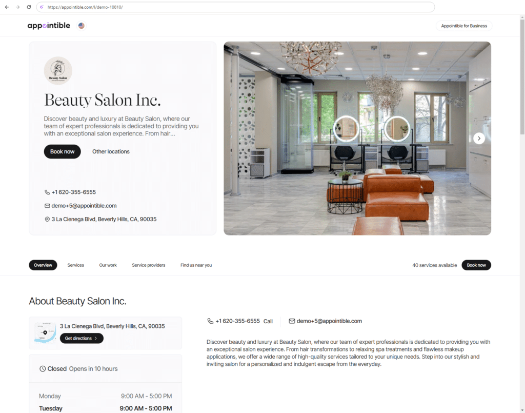 Appointment Scheduling · Online Bookings · Customer Engagement